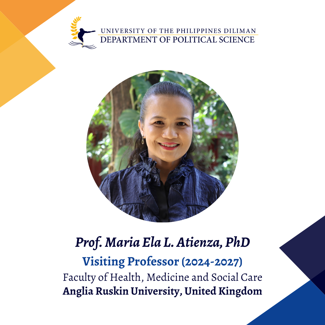 Dr. Maria Ela L. Atienza, Visiting Professor at Anglia Ruskin ...