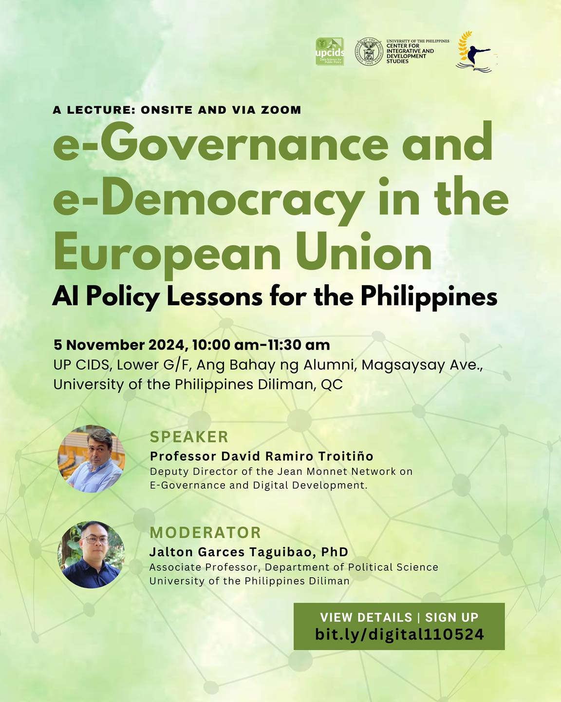 Discussion on “e-Governance and e-Democracy in the European Union: AI ...