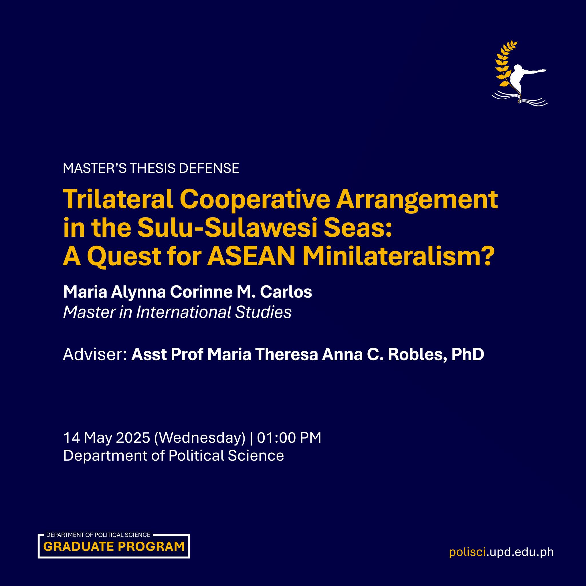 Thesis defense announcements (Second Semester, A.Y. 2024-2025) – UP ...