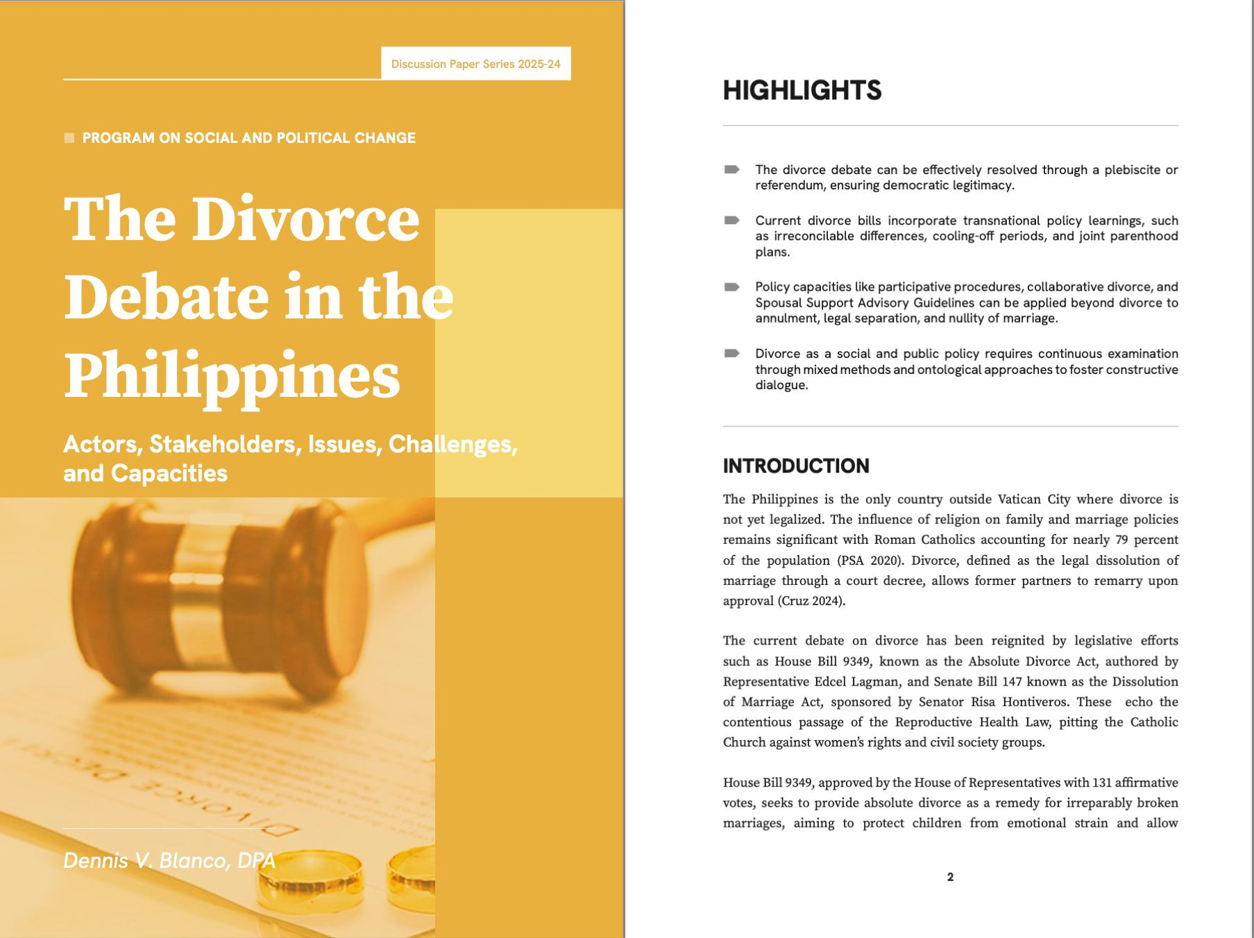 New Publication: Blanco, The Divorce Debate in the Philippines: Actors ...